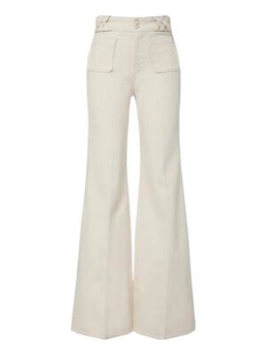 Dorothee Schumacher Cotton And Linen Flared Trousers - White