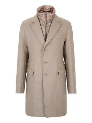 Herno Long-sleeved Coat - Nude