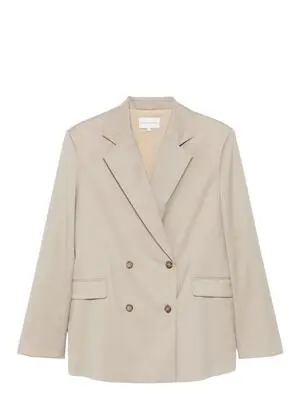Loulou De Saison Double-breasted Suit Jacket - Nude