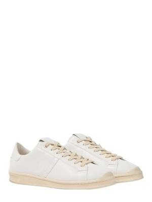 JIL SANDER Leather Low Top Sneakers - White