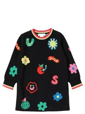 Stella McCartney Jacquard Knitted Dress - Black