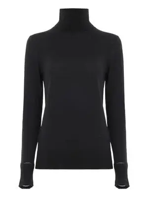 Chloé High-neck Long-sleeve Knitwear - Black