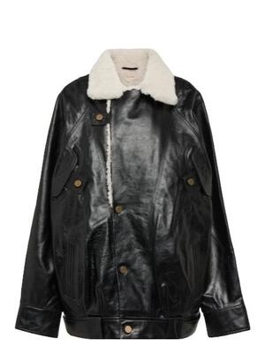 Dodo Bar Or Menash Shearling-lined Leather Jacket - Black