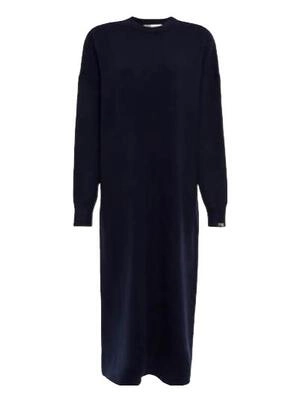 Extreme Cashmere Long Sleeve Knit Dress - Black