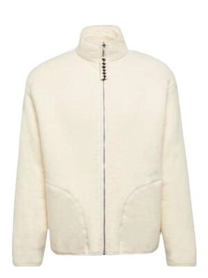 JIL SANDER Cotton Fleece Zip-up Jacket - White