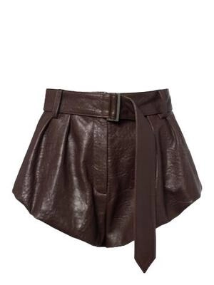 MAGDA BUTRYM Magda Butrym Belted Leather Shorts