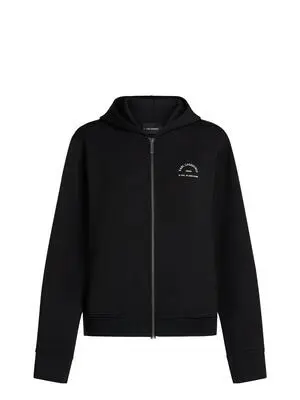 Karl Lagerfeld Rue St-guillaume Zip-up Hoodie - Black