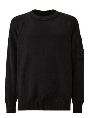 C.P. COMPANY Crew Neck Long-sleeved Knitwear - Black