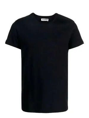 JIL SANDER Crewneck Short-sleeved T-shirt - Black