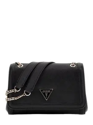 Guess Flap Mini Crossbody Bag - Black
