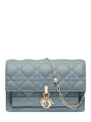 Dior Lady Chain Pouch - Light Blue