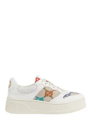 Gucci Gg Lace-up Sneakers - White