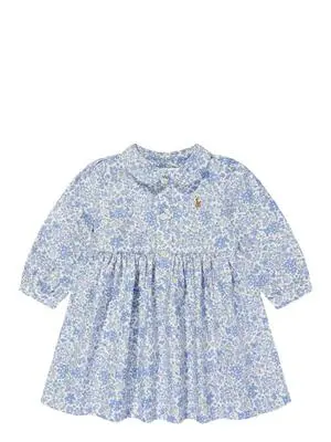 Polo Ralph Lauren Floral Print Dress With Bloomers - Blue