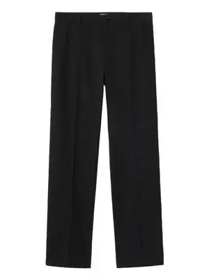Burberry Tailored Pressed-crease Trousers - Black