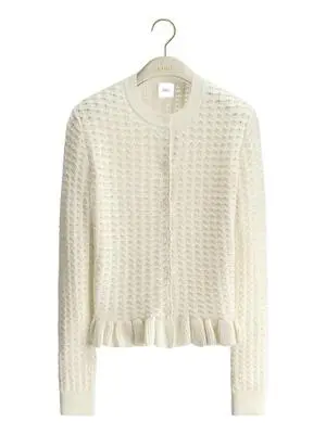 DIOR Dior Fitted Cardigan With Ruffled Hem