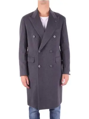Tagliatore Double-breasted Wool Coat - Black