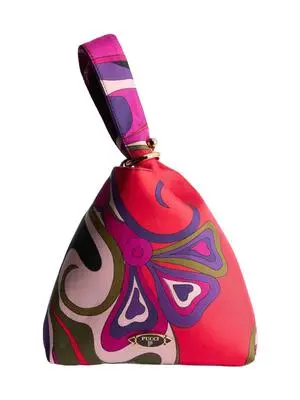Emilio Pucci Orchid Print Silk Twill Clutch Bag - Multi-color