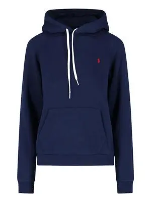 Polo Ralph Lauren Embroidered Logo Hoodie - Black