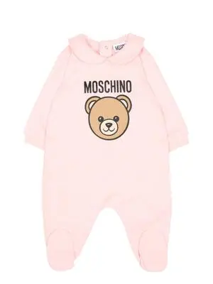 Moschino Teddy Bear Sleepsuit - Pink