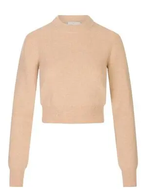 Malo Long-sleeved Sweater With Ribbed Details - Nude