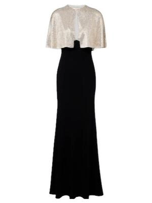 ROLAND MOURET Roland Mouret Embellished Cape Gown