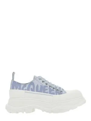 Alexander McQueen Tread Slick Chunky Logo Sneakers - Blue