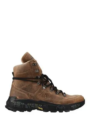 Premiata Lace-up High-top Sneakers With Vibram Sole - Green
