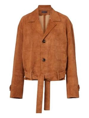 Stouls Alfi Suede Belted Jacket - Brown