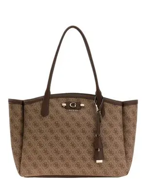 Guess Double-handle Handbag - Brown