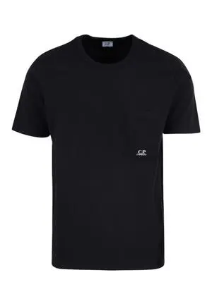 C.P. COMPANY Logo-print Cotton T-shirt - Black