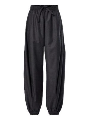 RÓHE Virgin Wool Balloon Pants With Drawstring Waist - Black