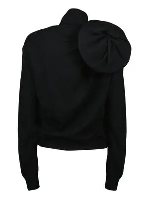 Moschino Turtleneck Sweater With Shoulder Embellishment - Black