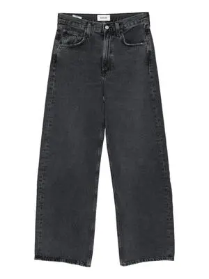 AGOLDE Five-pocket Denim Trousers - Black