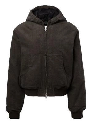Our Legacy Bank Cotton Twill Corduroy Hooded Jacket - Black