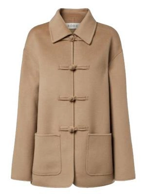 RÓHE Wool And Cashmere Jacket With Knot Fastening - Nude