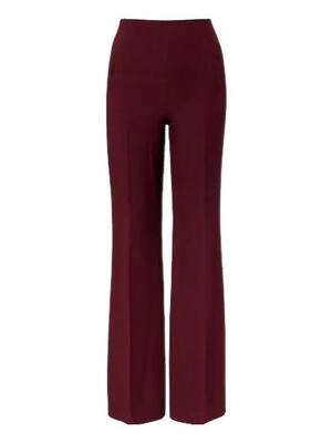 Roland Mouret Wool And Silk Wide-leg Trousers - Brown