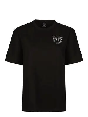 Pinko Short Sleeve Crewneck T-shirt - Black