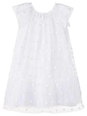 Bonpoint Lisabeth Embroidered Tulle Dress - White