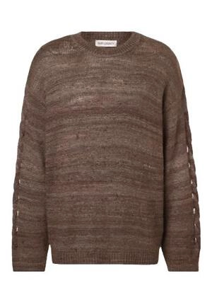 Our Legacy Loose Silk Knit Sweater With Cutout Details - Brown