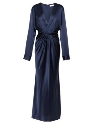 Christopher Esber Triquetra Twist Silk Maxi Dress - Black