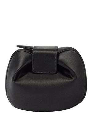 Gabriela Hearst Soft Demi Satin Clutch - Black