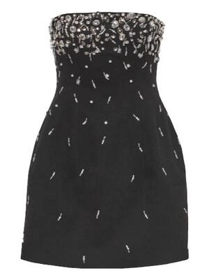 Simkhai Embellished Bustier Minidress - Black