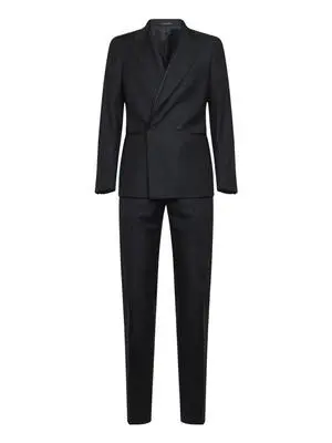 Tagliatore Double-breasted Tailored Suit - Black