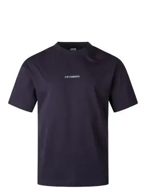 C.P. COMPANY Logo Crew Neck T-shirt - Black