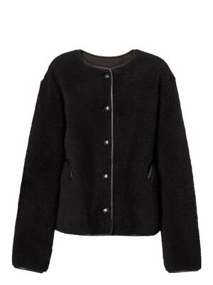 BLAZÉ MILANO Reversible Shearling Jacket - Black