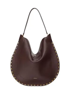 Isabel Marant Étoile Studded Leather Shoulder Bag - Black