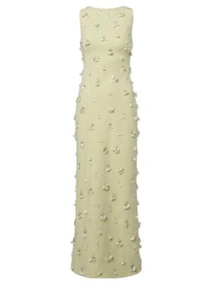 Simkhai Claudia Embellished Midi Dress - Nude