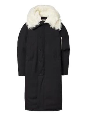 JIL SANDER Faux Fur-trimmed Down Parka - Black