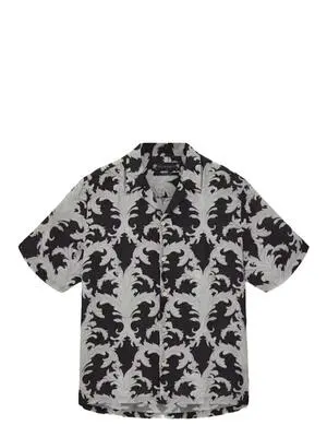 ALLSAINTS Motif Short Sleeve Shirt - Black