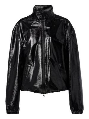 COURREGES Vinyl Blouson Jacket - Black